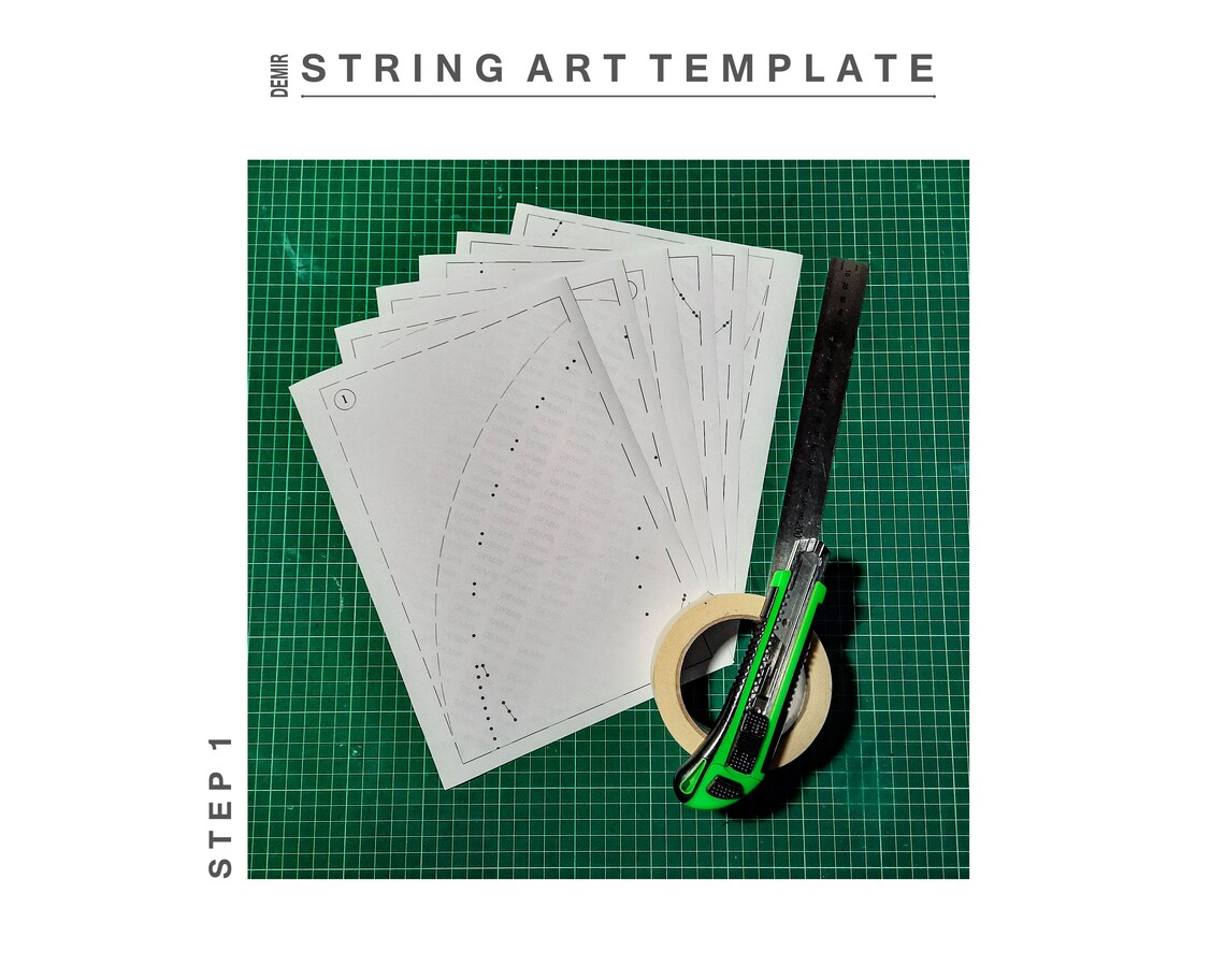 String Art Template Pattern Outline Stencils Scheme - Etsy