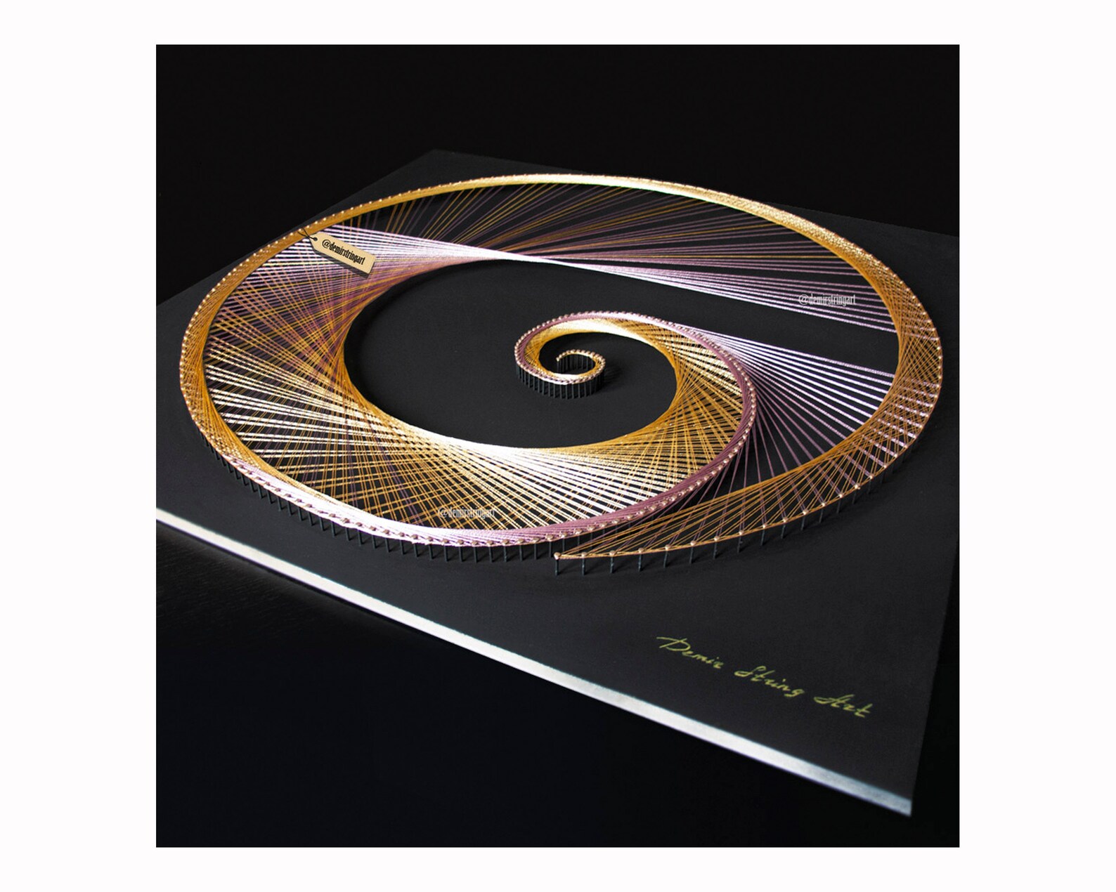 Fibonacci Spiral String Art Mandala Sacred Geometry Meditation Home ...