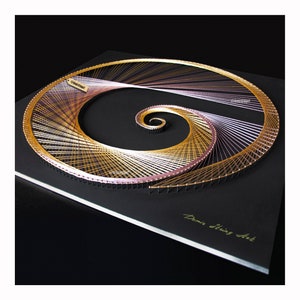 Fibonacci Spiral String Art Mandala Sacred Geometry Meditation Home, Office, Cafe, Restaurant ...