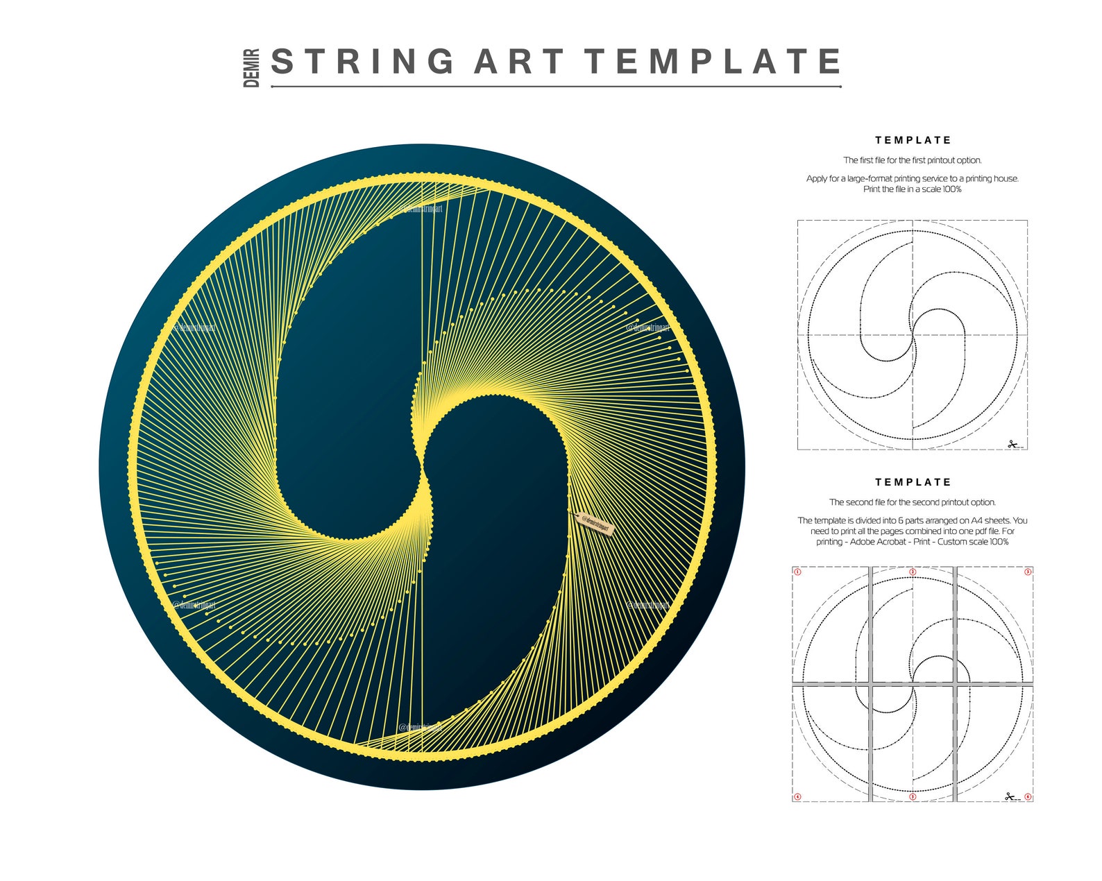 String Art Template Pattern Outline Stencils Scheme Sacred Geometry ...