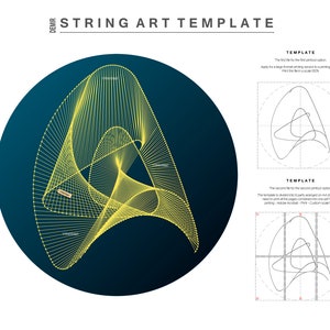 String Art Template Pattern Outline Stencils Scheme Sacred Geometry ...