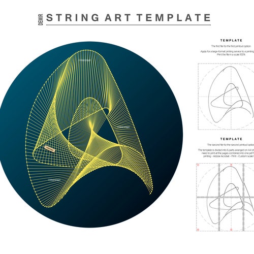 String Art Template Pattern Outline Stencil Scheme - Etsy