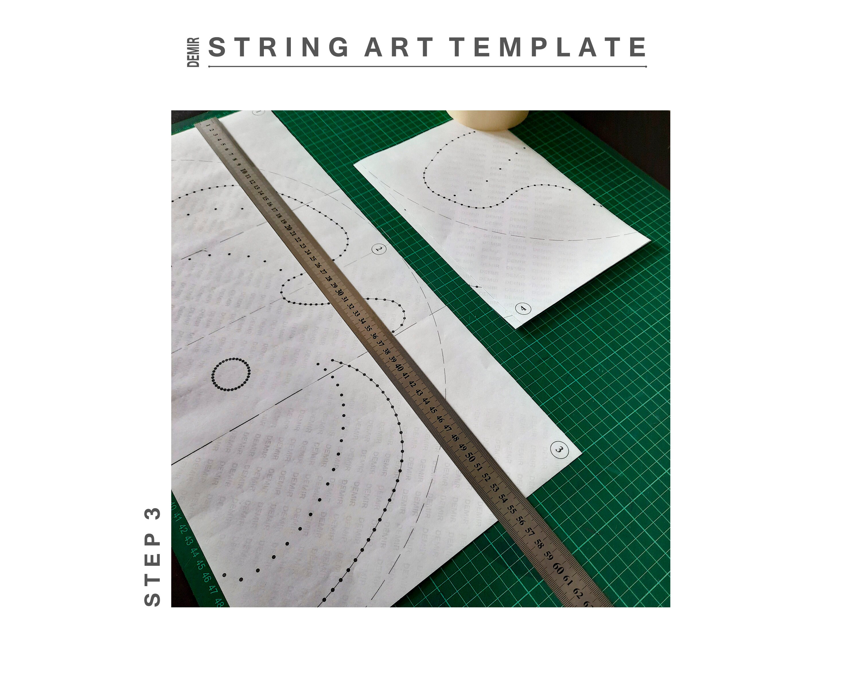 String Art Template | Pattern | Outline | Stencils | Scheme | Sacred ...