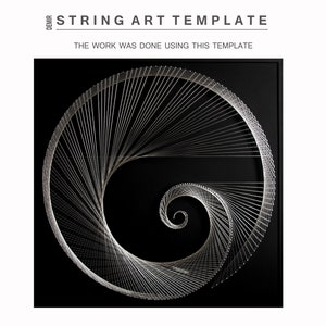 Fibonacci Spiral | String Art Template | Pattern | Outline | Stencils | Sacred Geometry ...