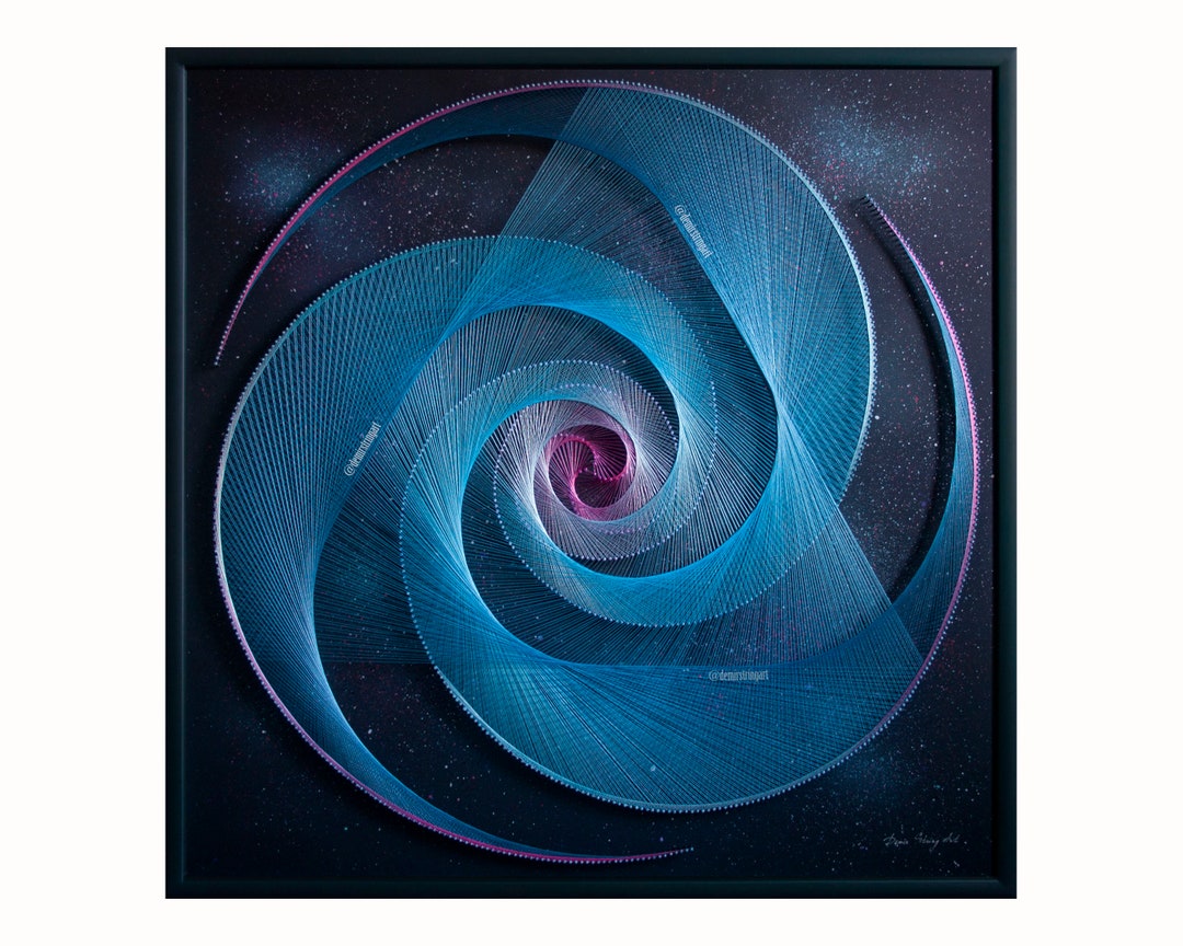 Galaxy String Art Mandala Sacred Geometry Artwork Home, Office, Cafe ...