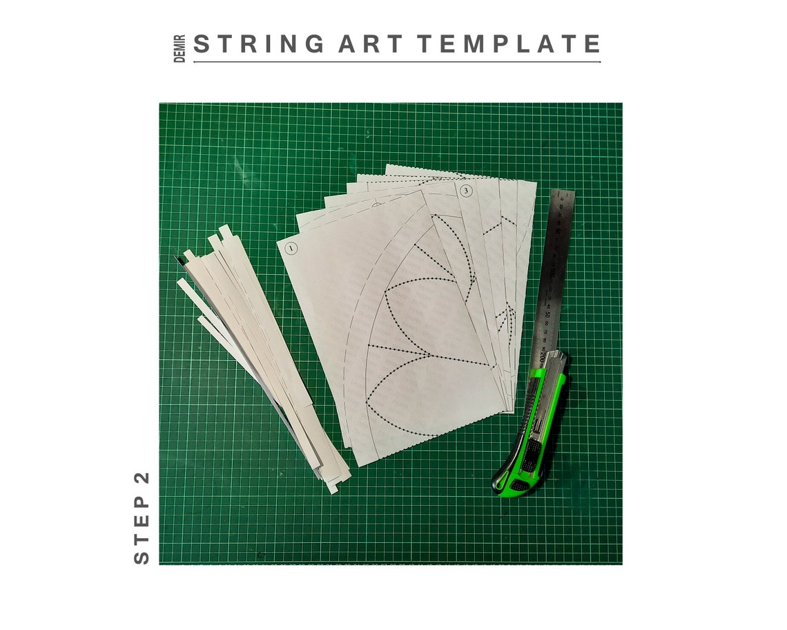 String Art Template Pattern Outline Stencil Scheme - Etsy