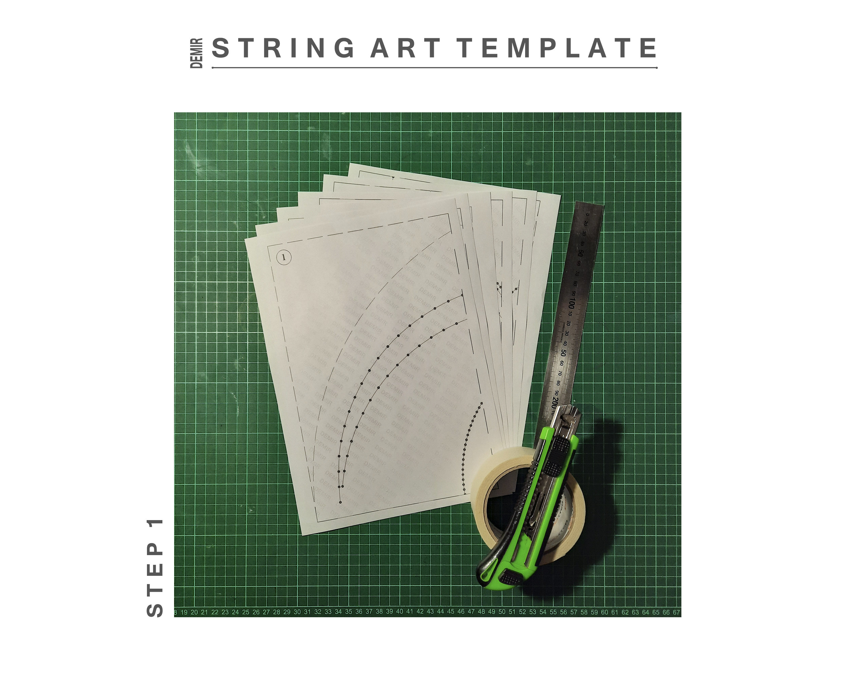 String Art Template | Pattern | Outline | Stencils | Scheme | Sacred ...
