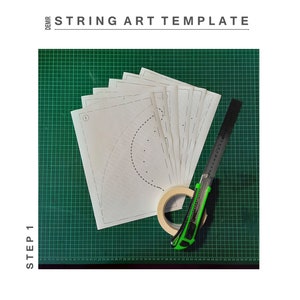 String Art Template | Pattern | Outline | Stencils | Scheme | Sacred ...