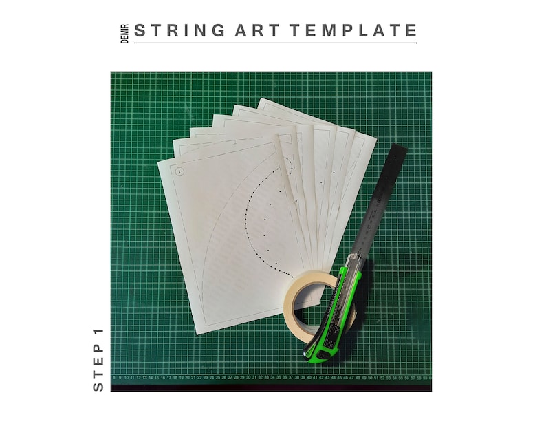 String Art Template | Pattern | Outline | Stencils | Scheme | Sacred ...