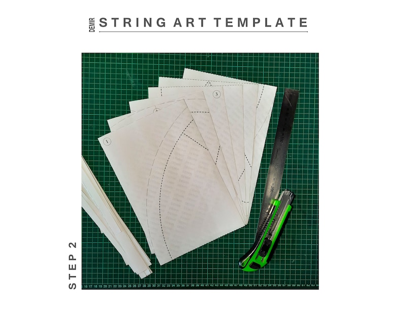 String Art Template Pattern Outline Stencil Scheme - Etsy