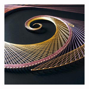 Fibonacci Spiral String Art Mandala Sacred Geometry Meditation Home, Office, Cafe, Restaurant ...