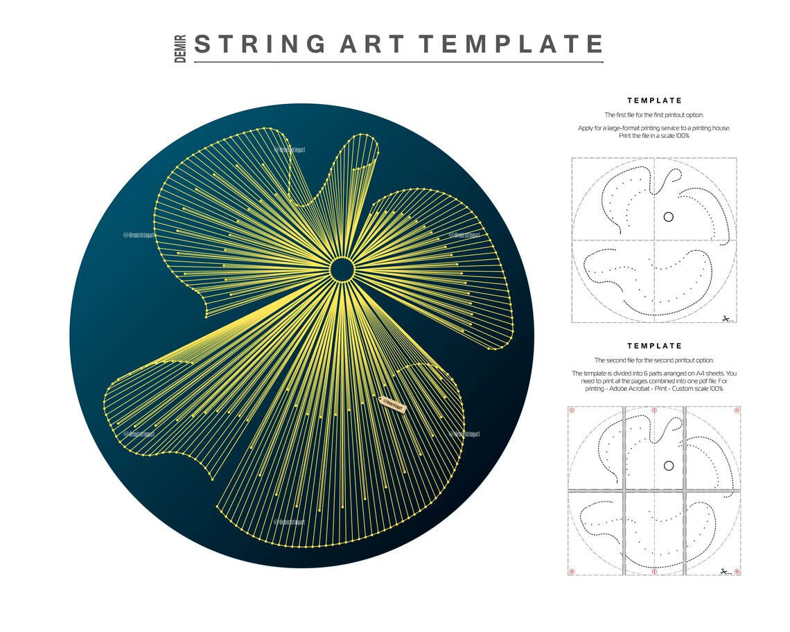 String Art Template Pattern Outline Stencils Scheme Sacred Geometry ...