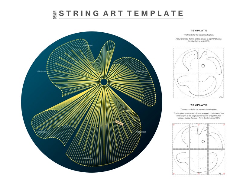 String Art Template Pattern Outline Stencils Scheme Sacred Geometry ...