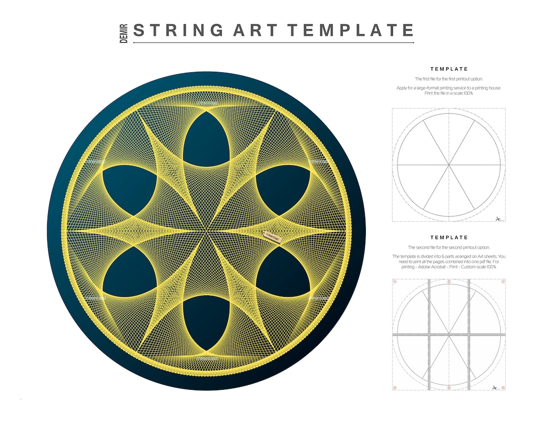 String Art Template Pattern Outline Stencils Scheme Sacred Geometry ...