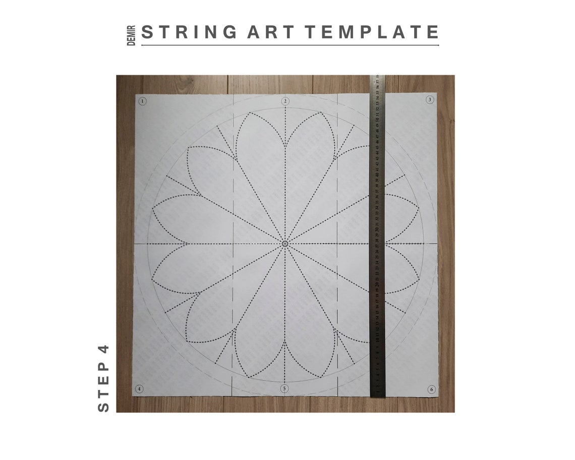 String Art Template Pattern Outline Stencil Scheme - Etsy