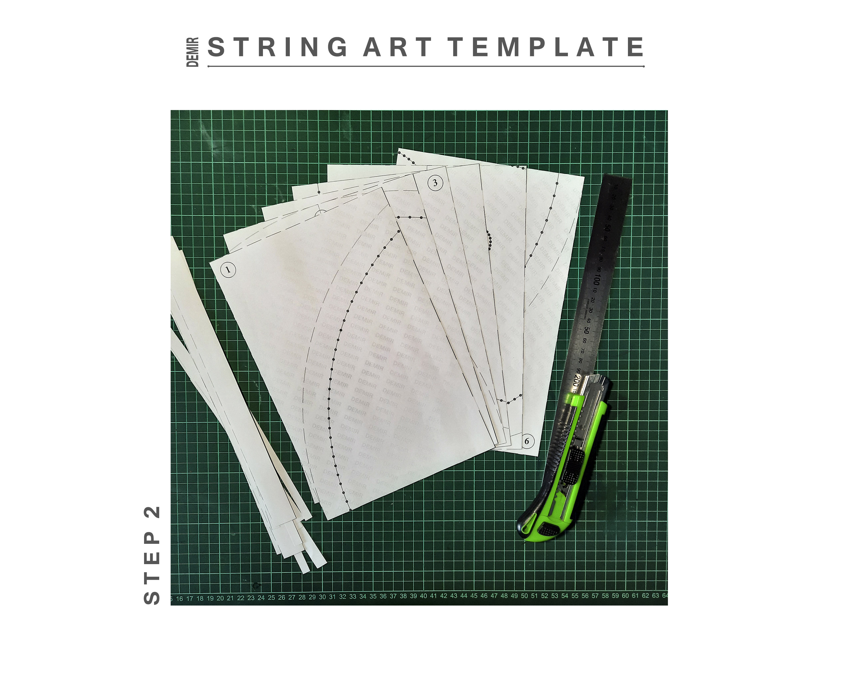 Fibonacci Spiral | String Art Template | Pattern | Outline | Stencils ...