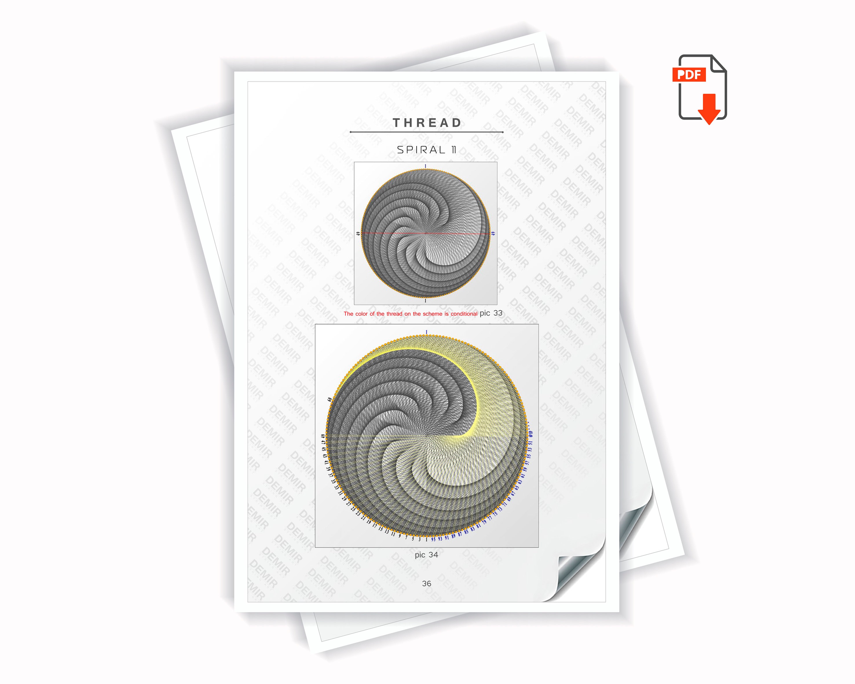 String Art Tutorial Textbook Lesson Template Pattern - Etsy