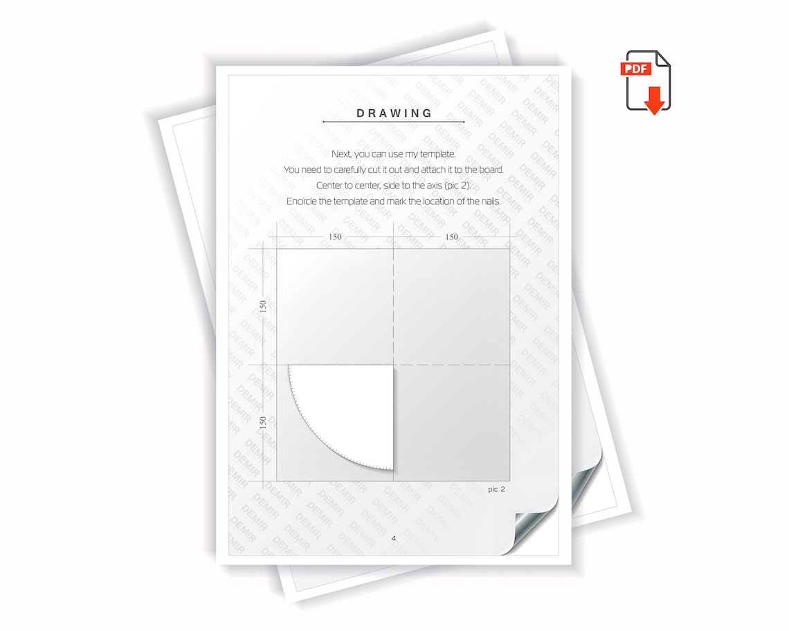 String Art Tutorial Textbook Lesson Template Pattern - Etsy