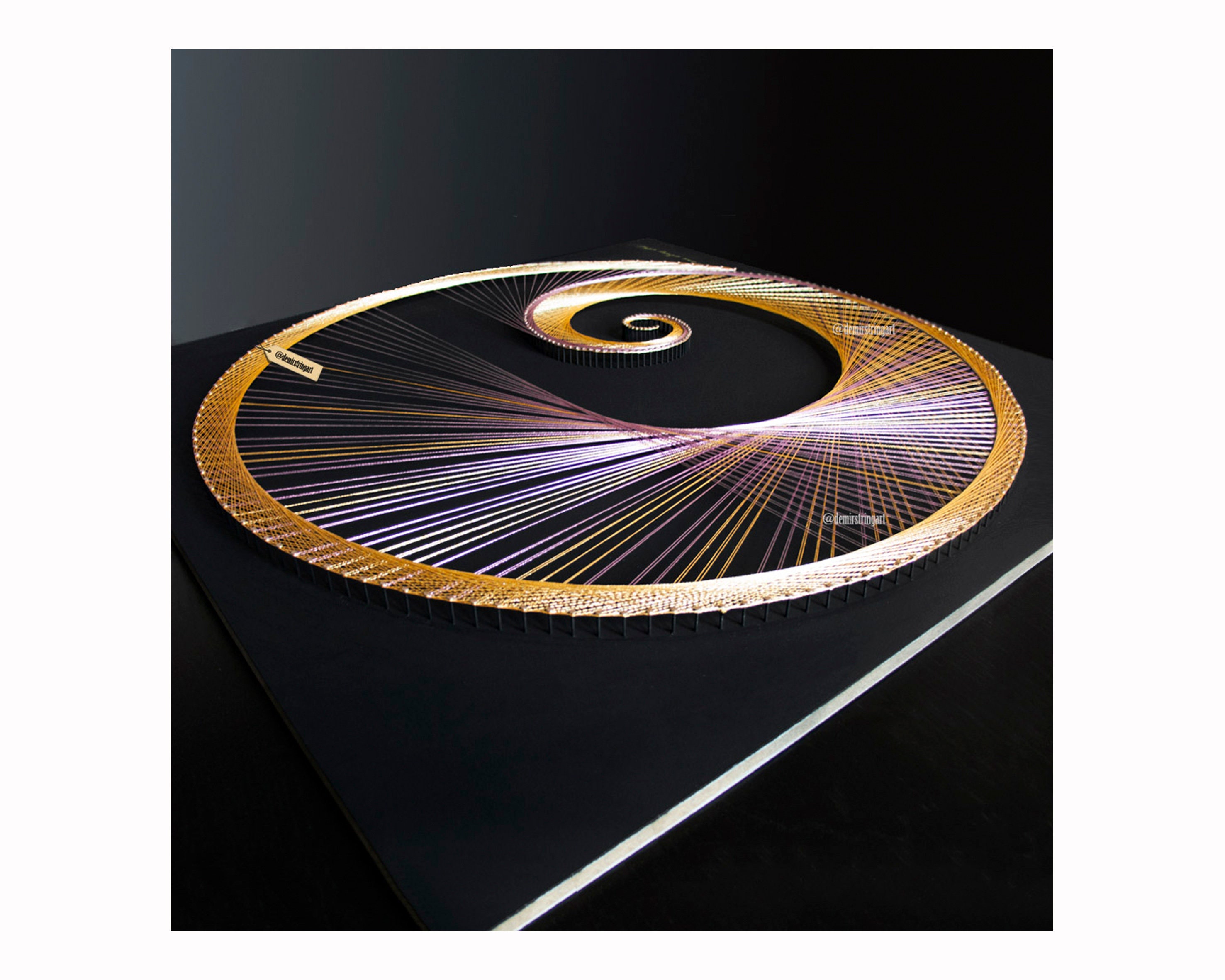 Fibonacci Spiral String Art Mandala Sacred Geometry Meditation Home, Office, Cafe, Restaurant ...
