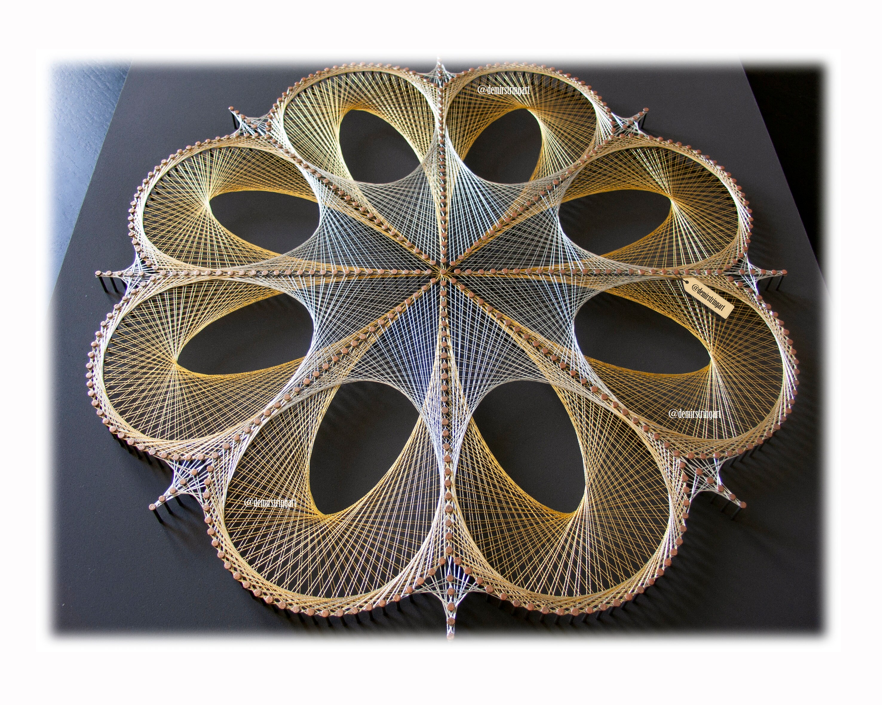 String Art Mandala Sacred Geometric Design Creative Personalized Gift Feng Shui Geometry ...