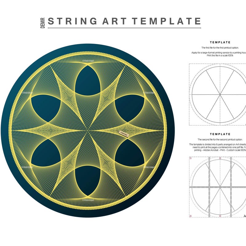 String Art Template - Etsy