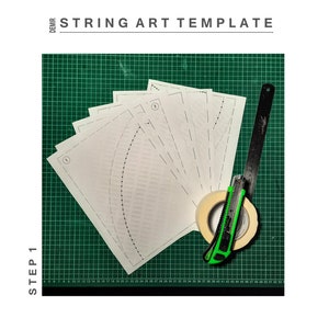 Fibonacci Spiral | String Art Template | Pattern | Outline | Stencils ...