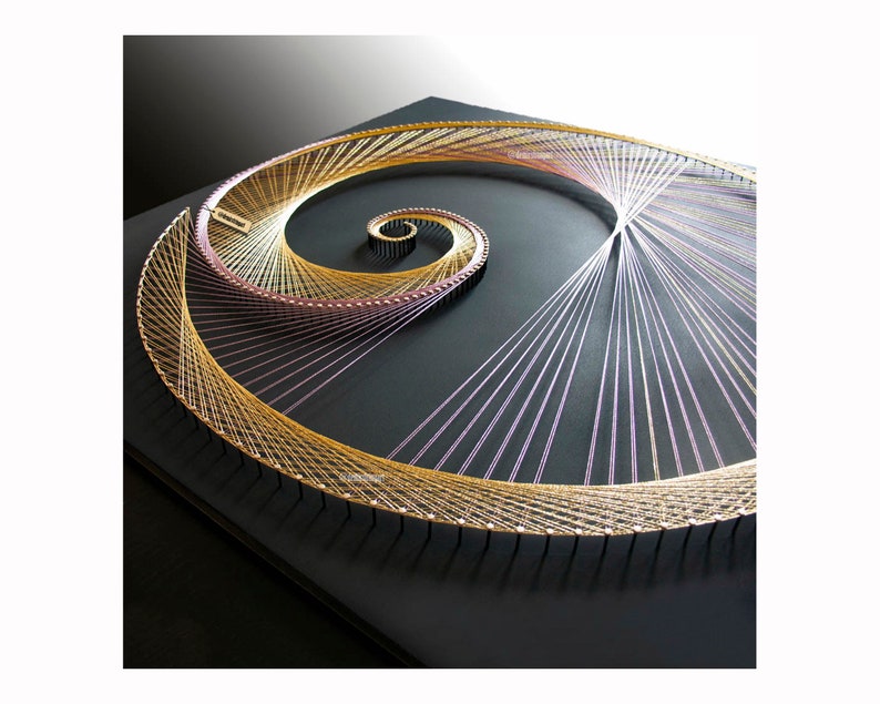 Fibonacci Spiral String Art Mandala Sacred Geometry Meditation Home, Office, Cafe, Restaurant ...