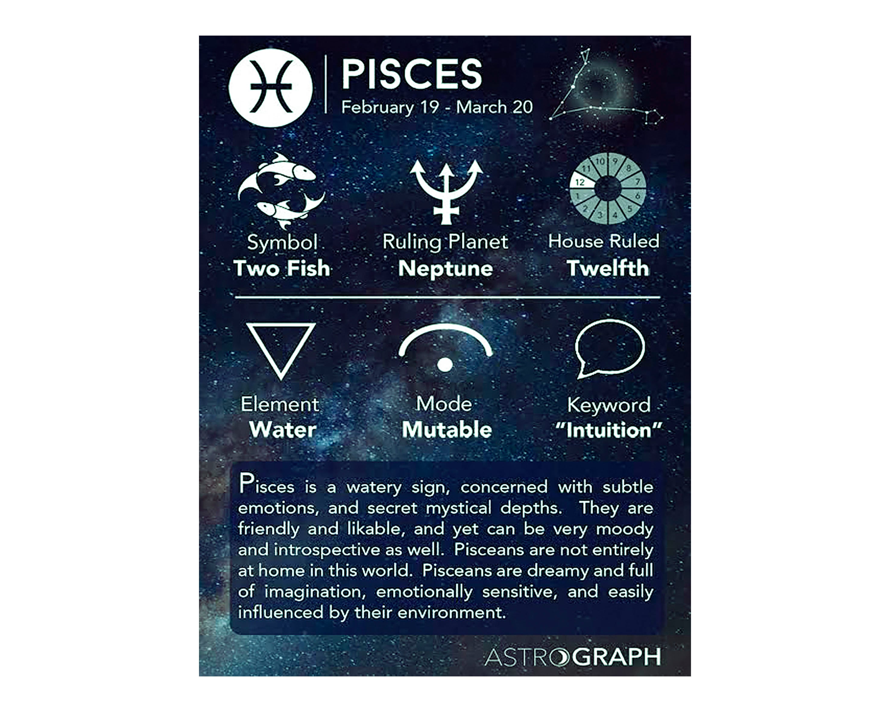 Pisces Zodiac Sign | String Art Decorative Panel | Elegant Abstract ...