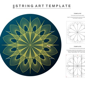 String Art Template Pattern Outline Stencils Scheme Sacred Geometry ...