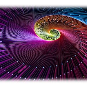 Fibonacci Spiral String Art Mandala | Geometry Artwork | Home, Office, Cafe, Restaurant Modern ...