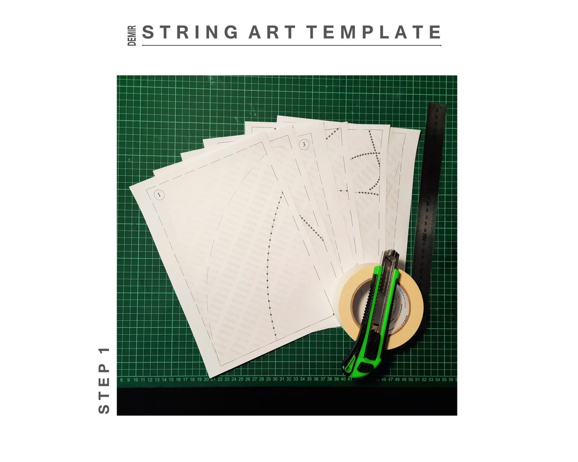 String Art Template Pattern Outline Stencils Scheme - Etsy