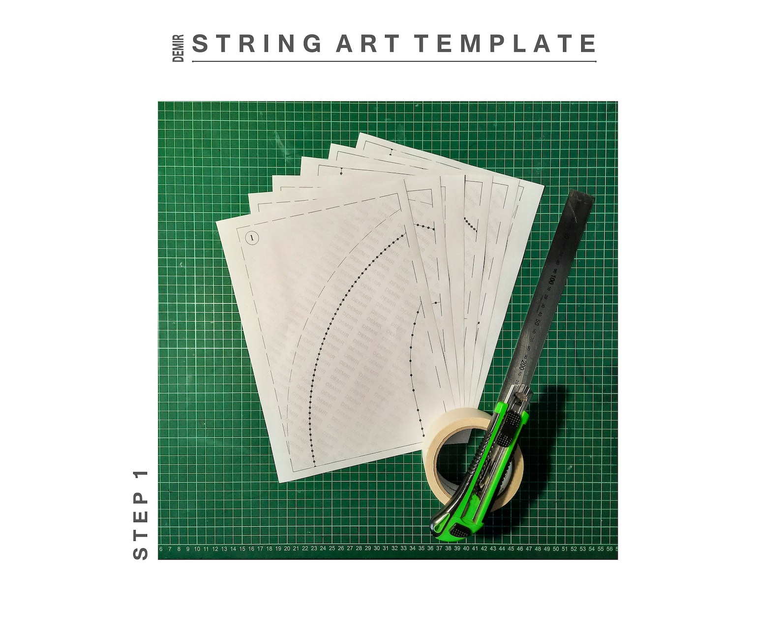 String Art Template | Pattern | Outline | Stencils | Scheme | Sacred ...