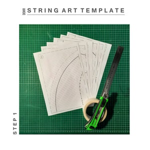 String Art Template | Pattern | Outline | Stencils | Scheme | Sacred ...