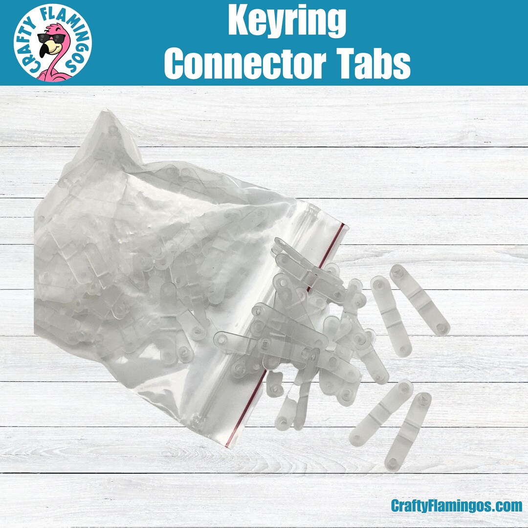 Keyring Plastic Connector Tabs Keychains and Lanyards Bulk - Etsy