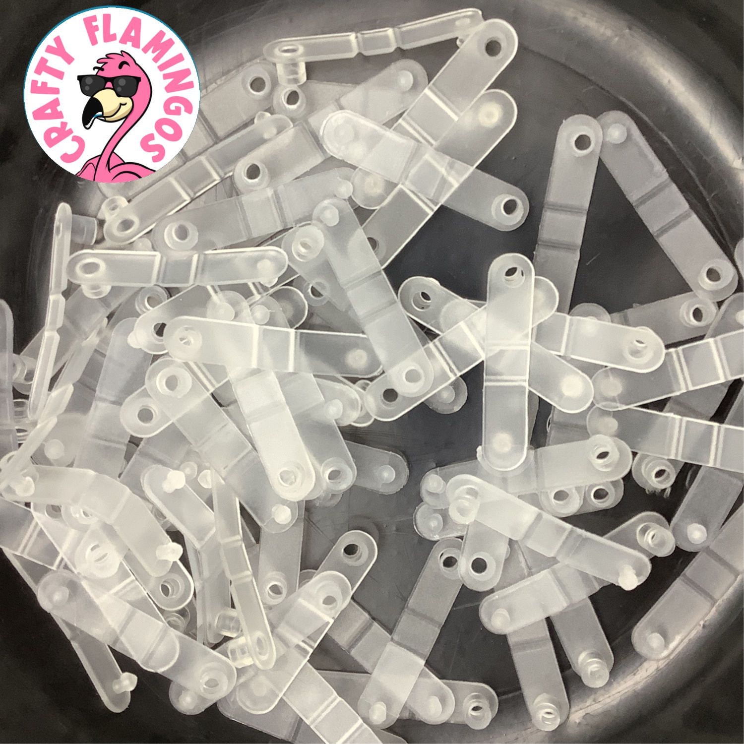 Keyring Plastic Connector Tabs Keychains and Lanyards Bulk Bag - Etsy