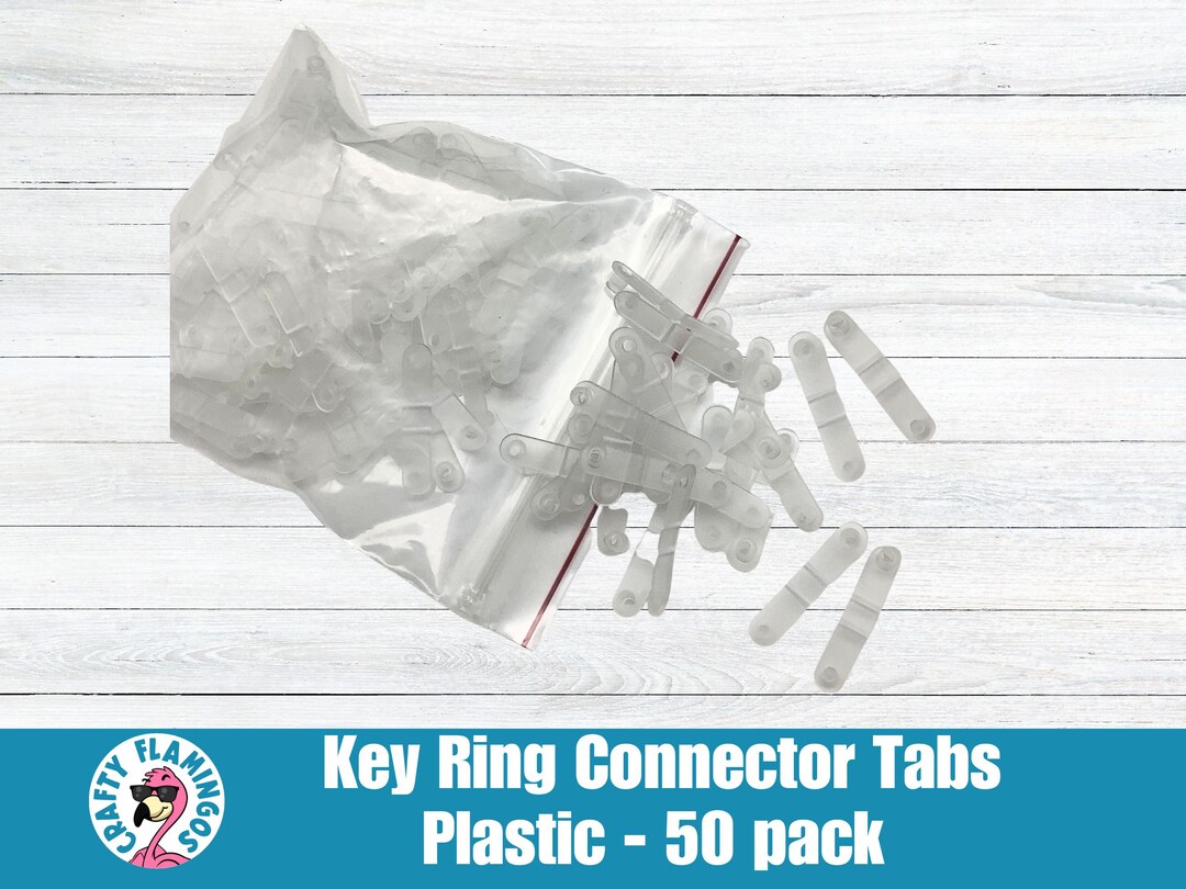 Keyring Plastic Connector Tabs Keychains and Lanyards Bulk Bag - Etsy