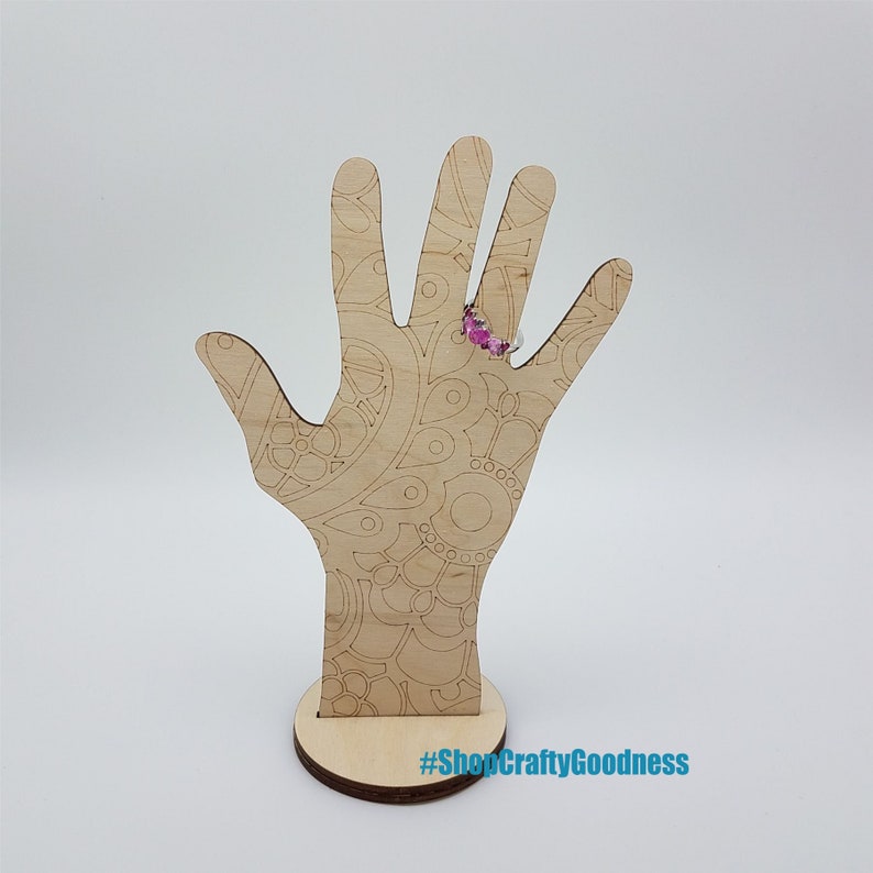 Hand Display for Bracelets and Rings -2 in 1 Form - Reversible - SVG ...