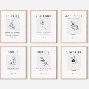 Psalms Printable Set, Psalms Bundle Prints, Scripture Printable ...