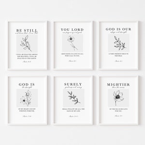 Psalms Printable Set, Psalms Bundle Prints, Scripture Printable ...