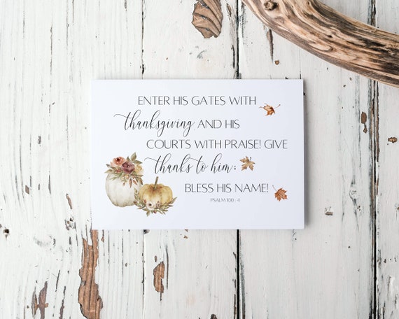 Fall Notecards Scripture Notecards Give Thanks Notecards - Etsy