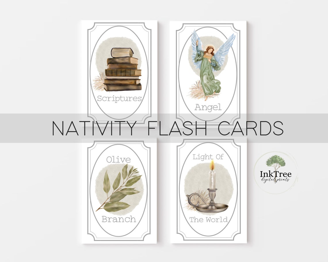 Nativity Flash Card Set Pintable's, Christmas Flash Card Pintable's ...