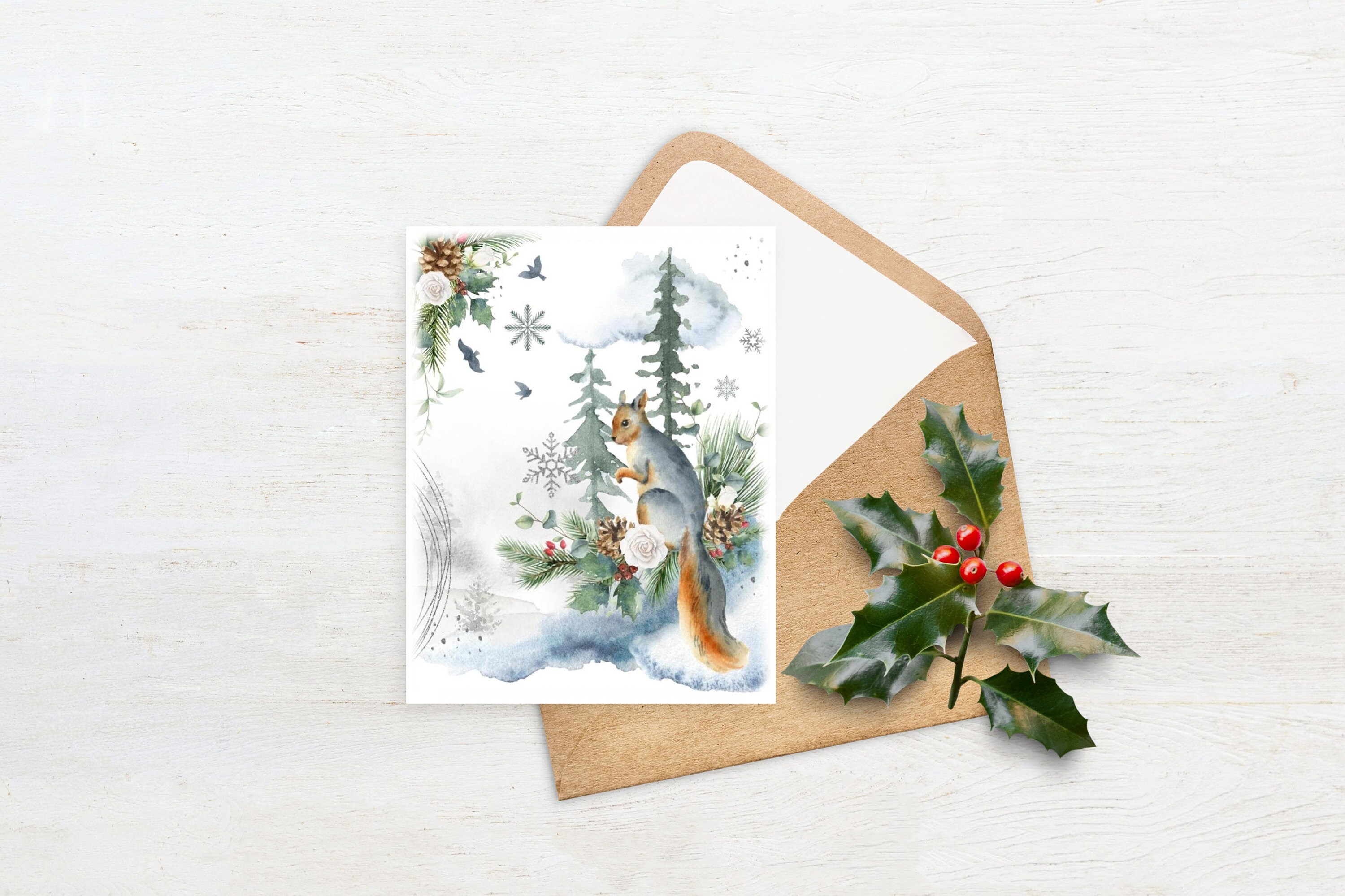 Winter Notecards, Wildlife Notecards, Christmas Notecards, Blank ...