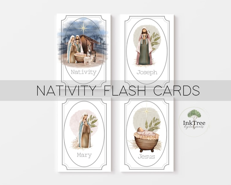Nativity Flash Card Set Pintable's, Christmas Flash Card Pintable's ...
