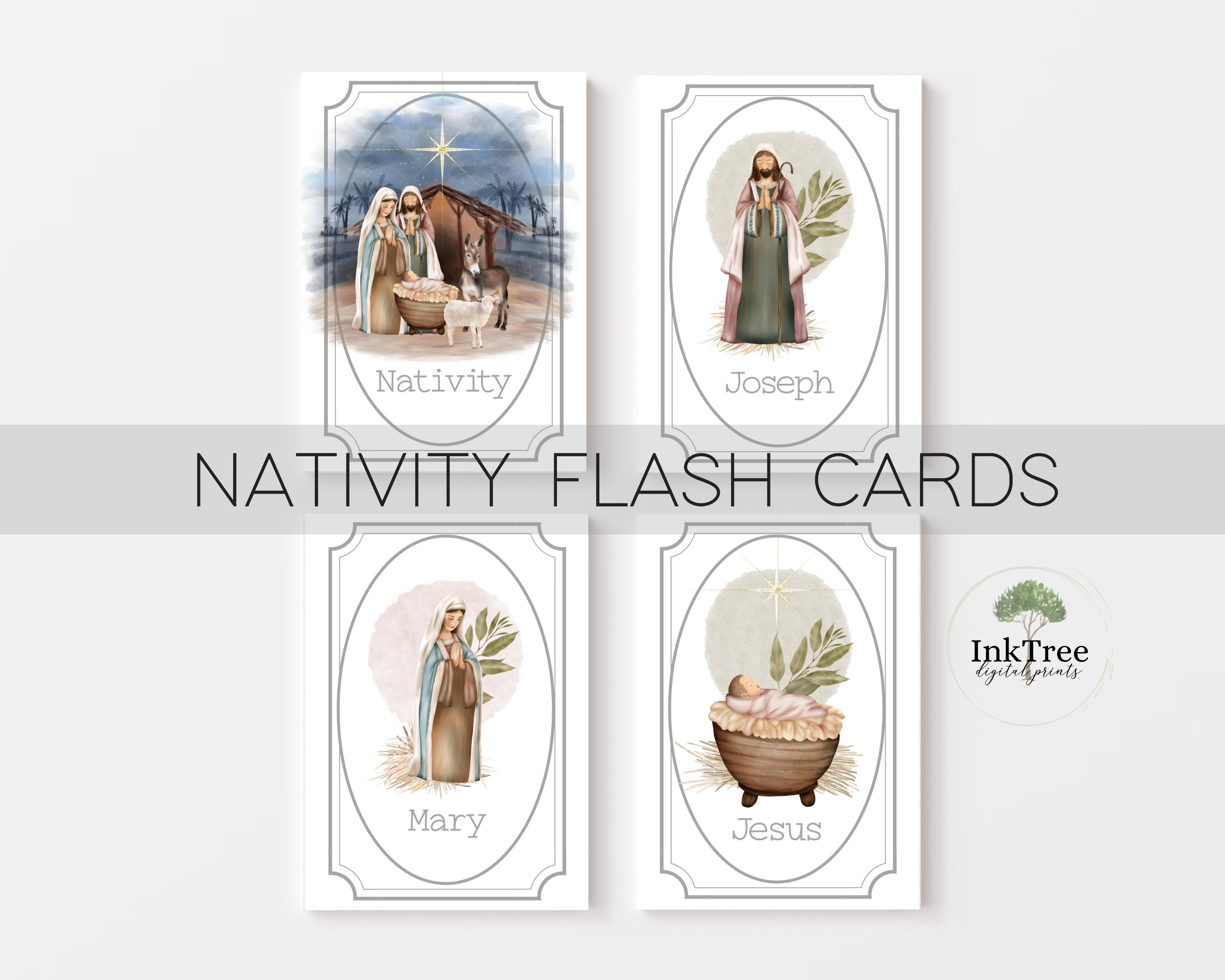Nativity Flash Card Set Pintable's, Christmas Flash Card Pintable's ...