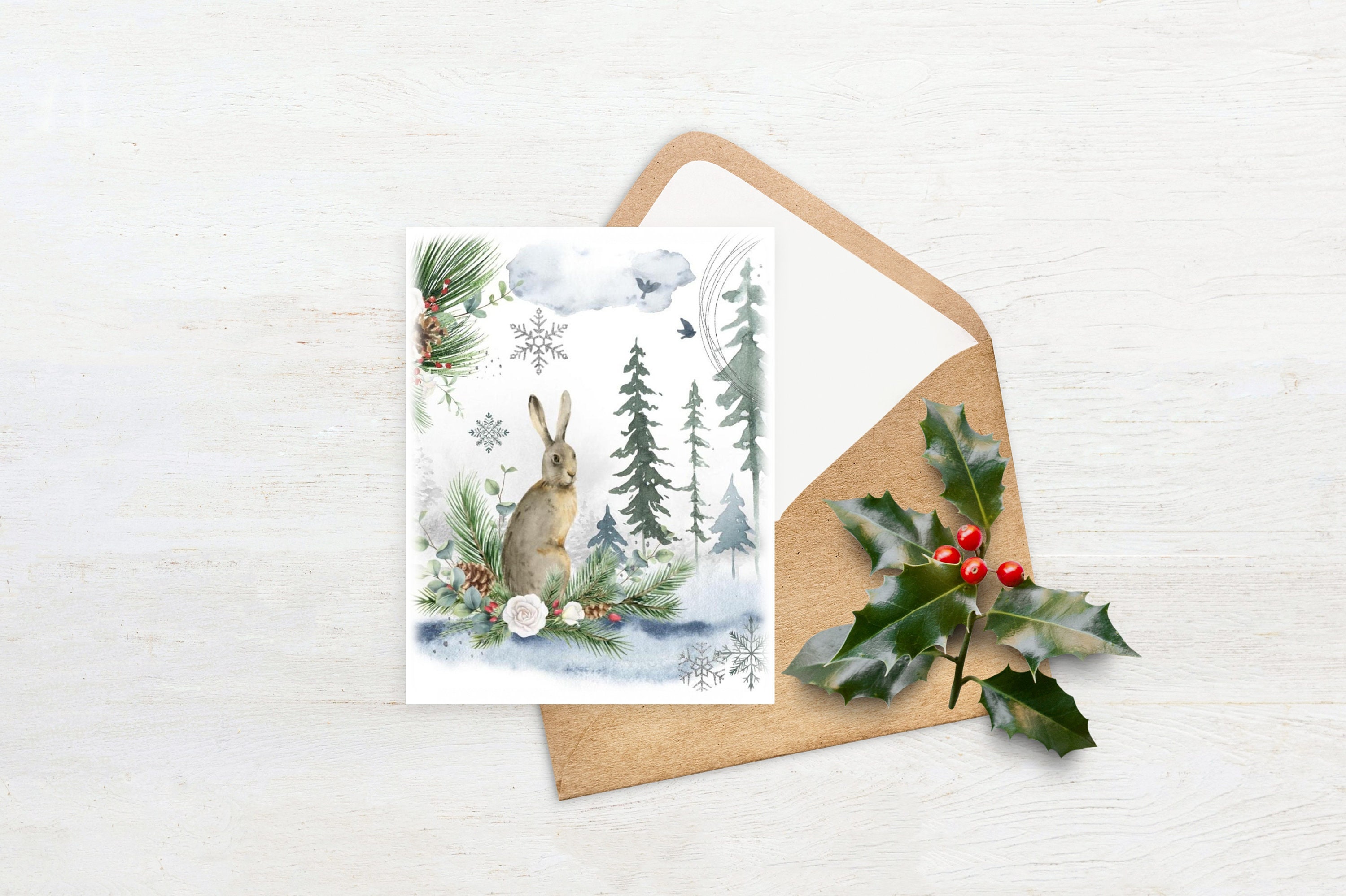 Winter Notecards, Wildlife Notecards, Christmas Notecards, Blank ...