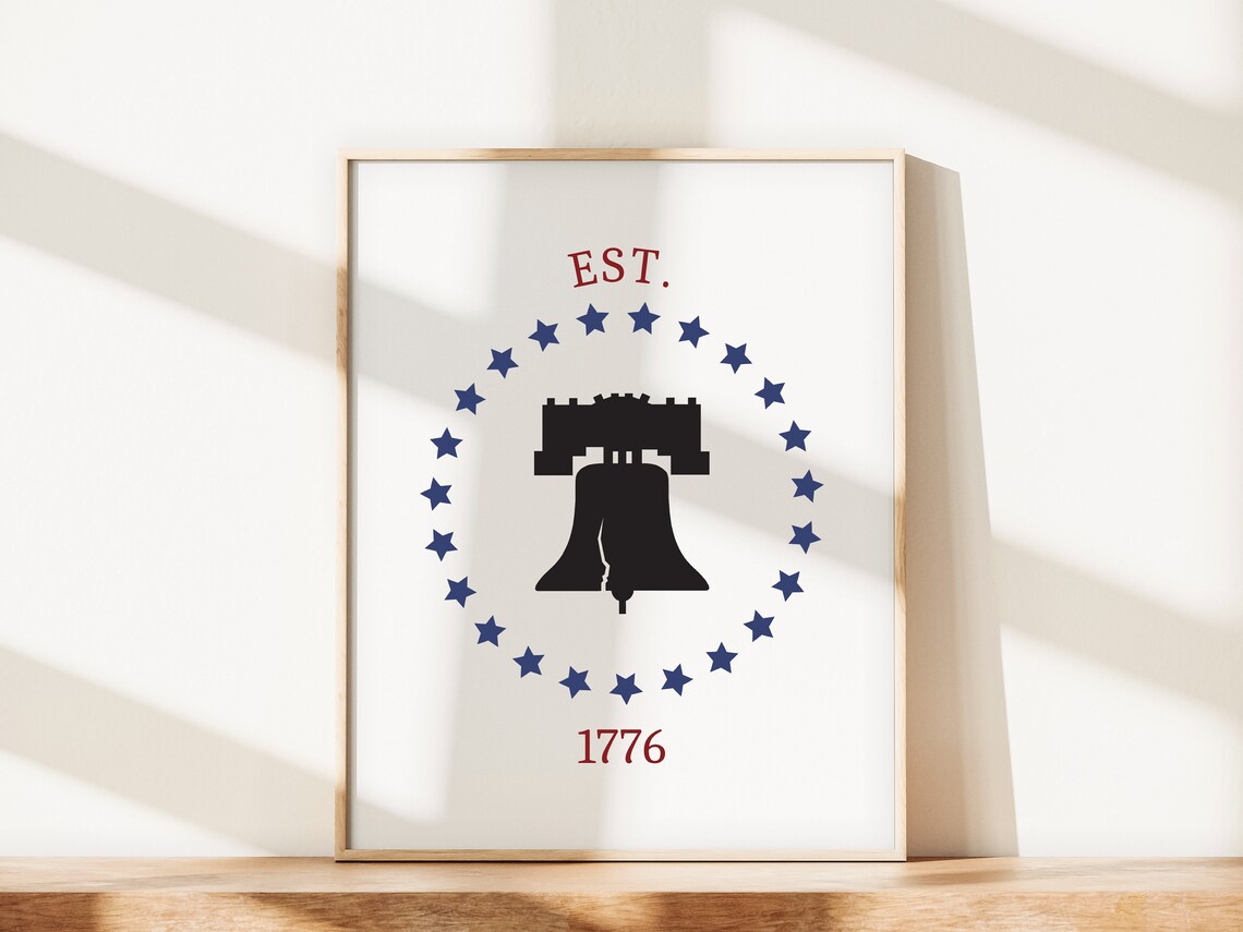 Patriotic Digital Printables, Liberty Bell Printable, Memorial Day ...