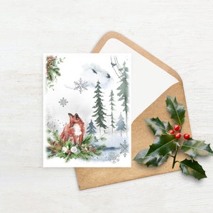 Winter Notecards, Wildlife Notecards, Christmas Notecards, Blank ...