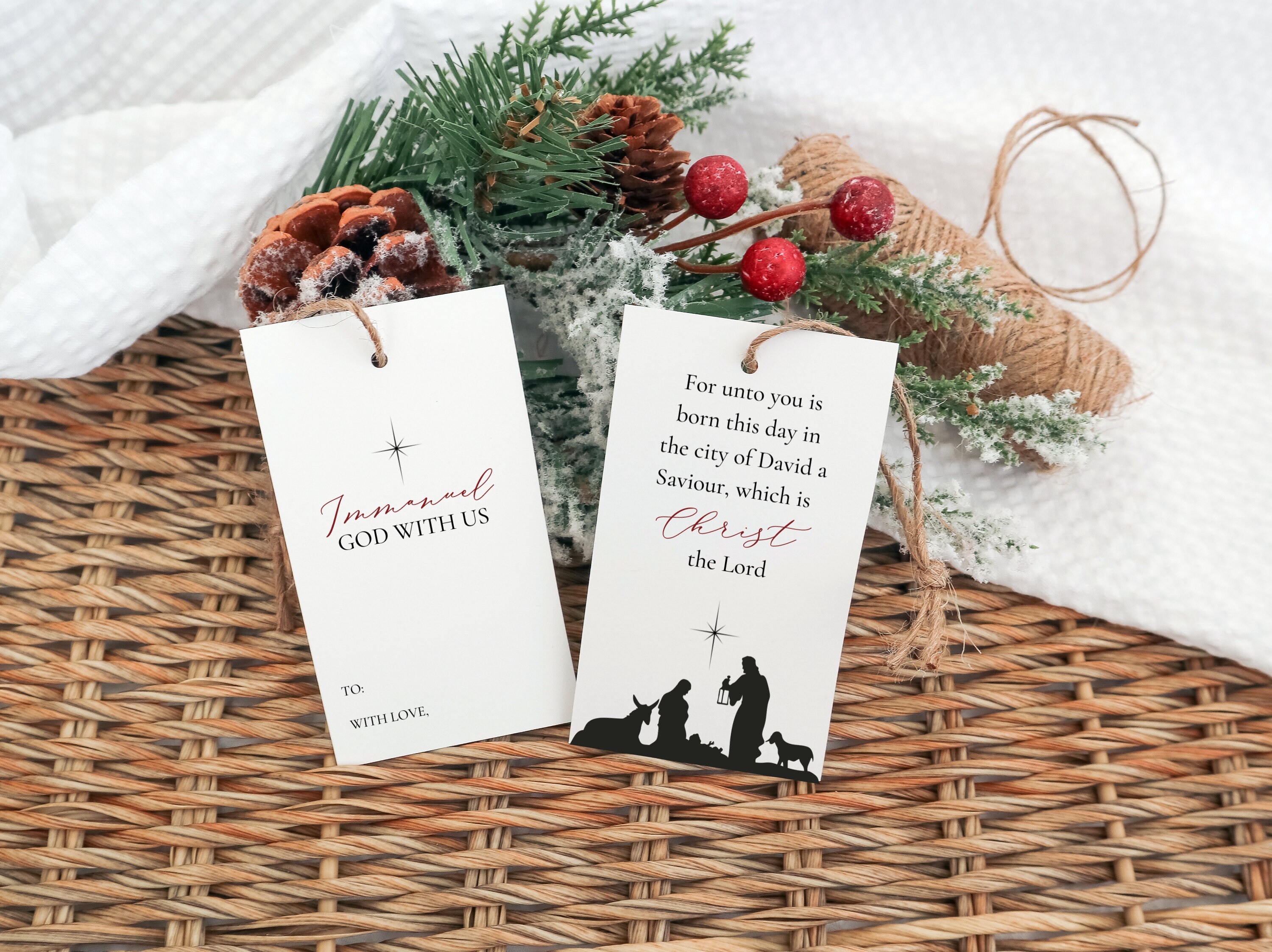 Printable Christmas Tags, Christmas Gift Tags Download - Etsy