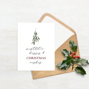 Christmas Notecards, Minimalist Christmas Notecards, Holiday Blank ...