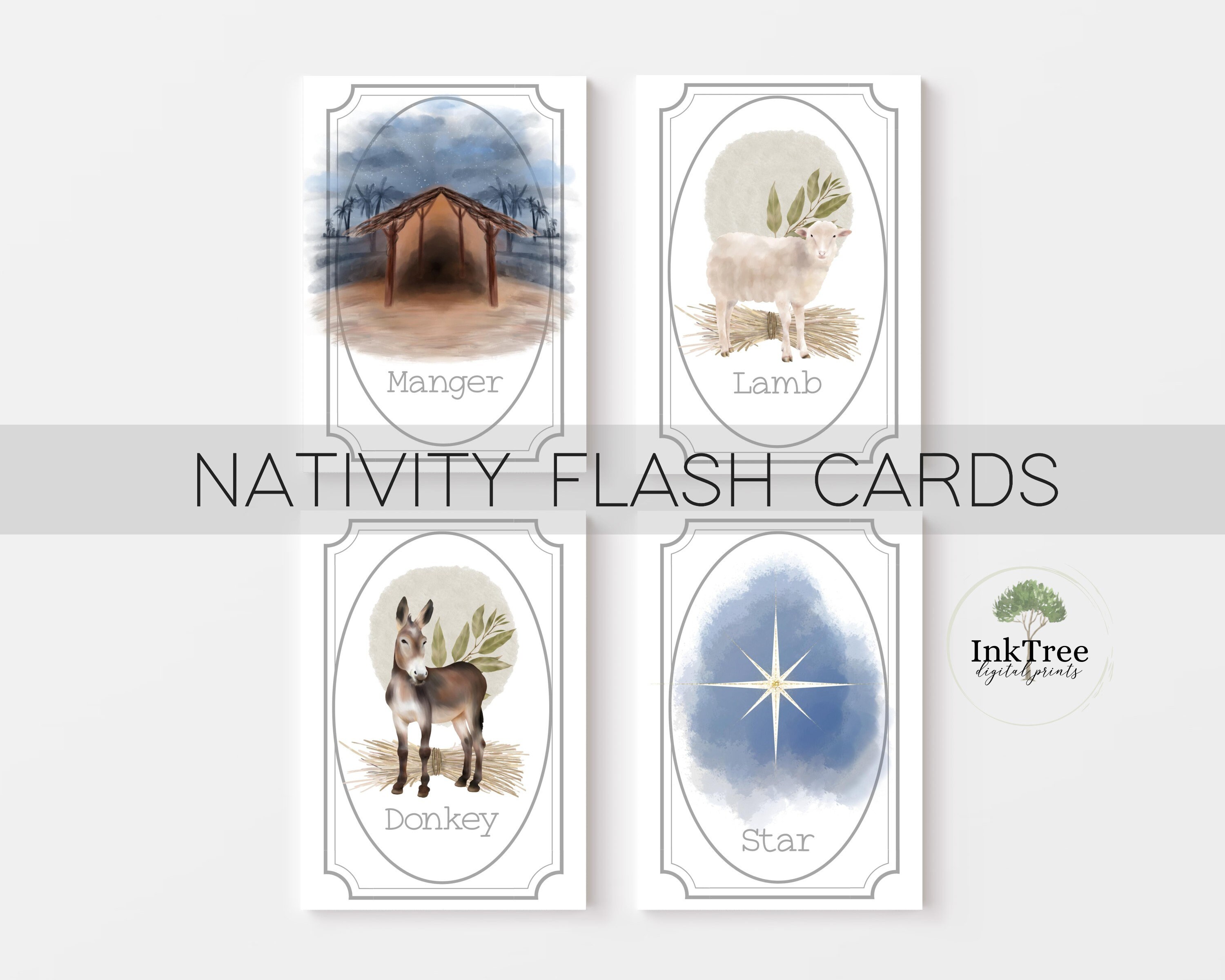 Nativity Flash Card Set Pintable's, Christmas Flash Card Pintable's ...